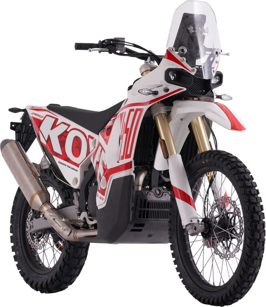 Experience Adventure with the KOVE 450 Rally High Seat Edition